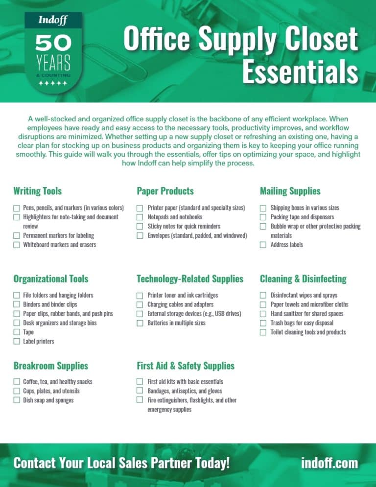 Office Supply Closet Essentials: An Ultimate Checklist