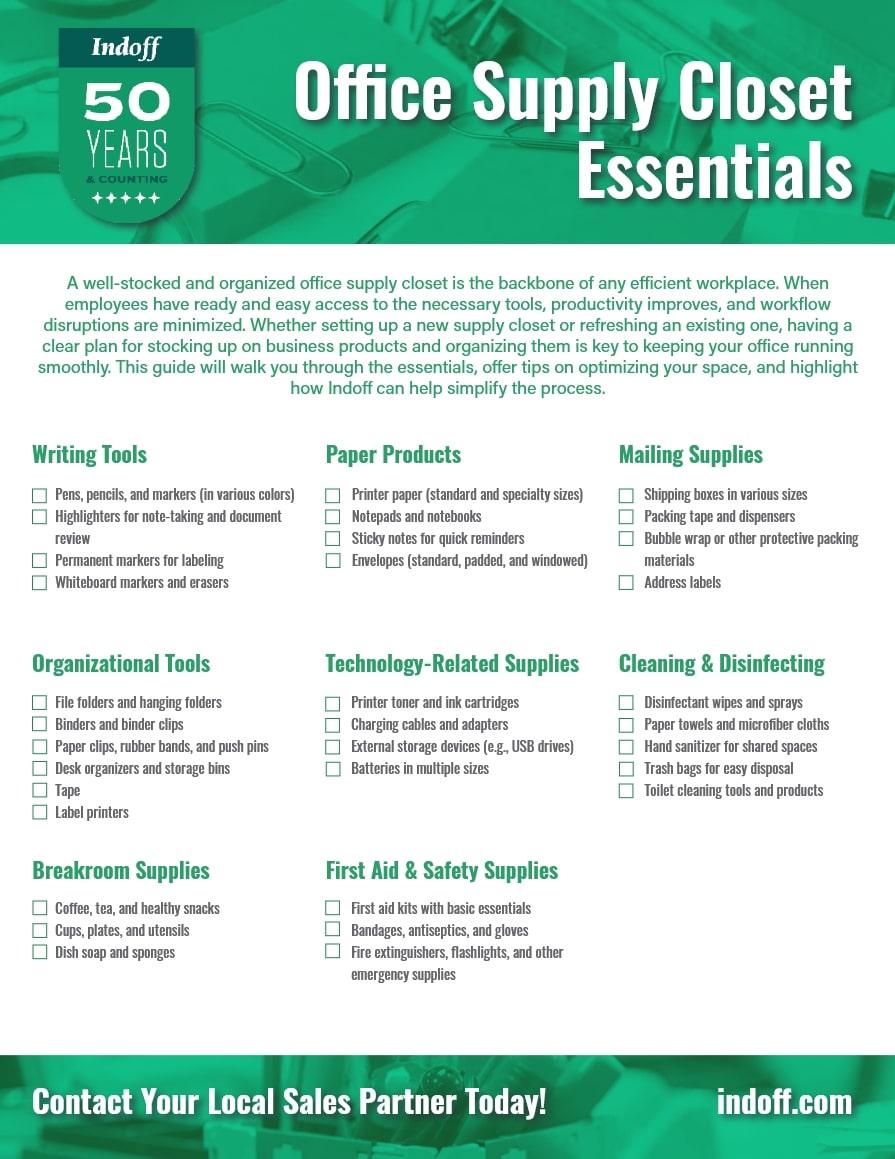 Office Supply Closet Essentials: An Ultimate Checklist